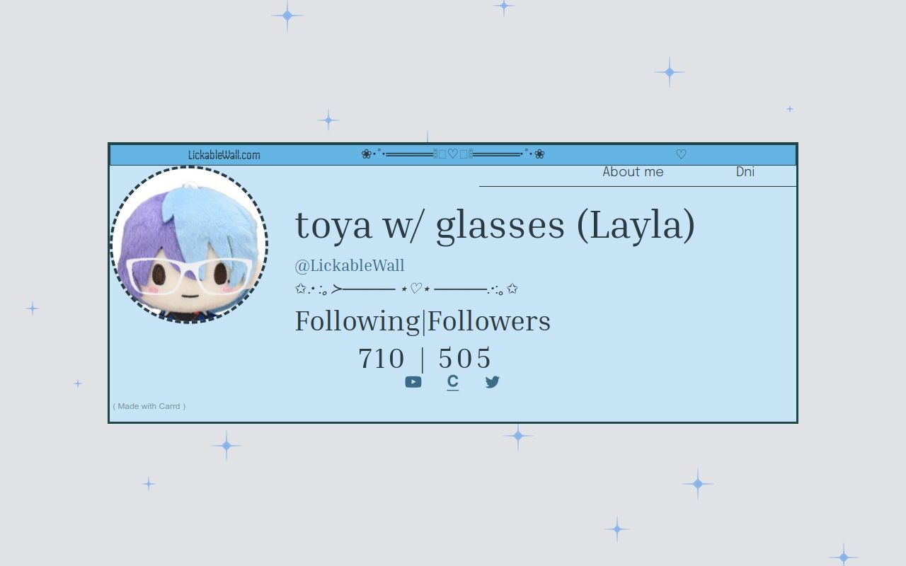 New Carrd that is probably worse than the 1st 1